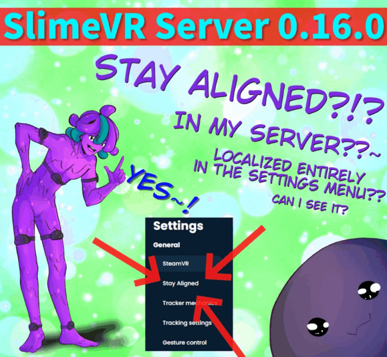 SlimeVR Server Update Introduces "Stay Aligned" - VyroVR